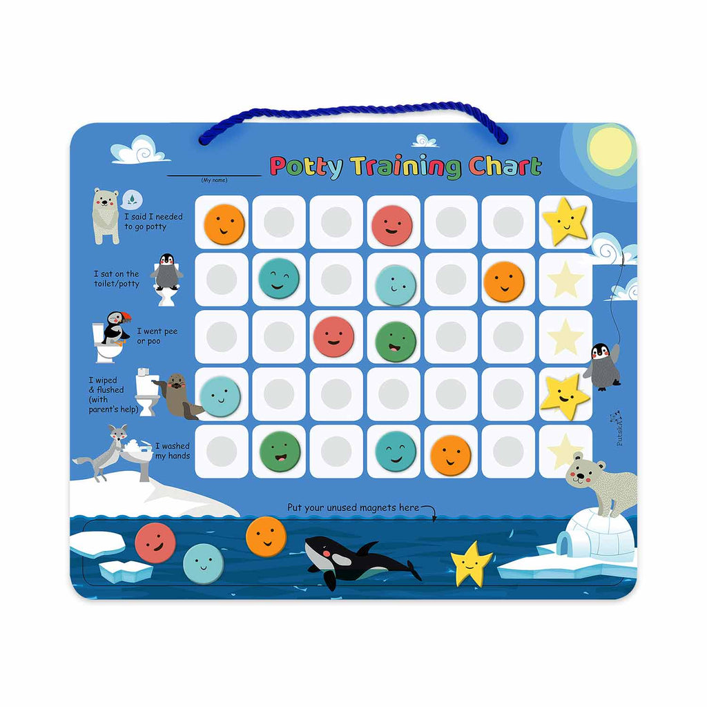 Potty Training Reward Charts | Polar Animals | Shop Now at Putska