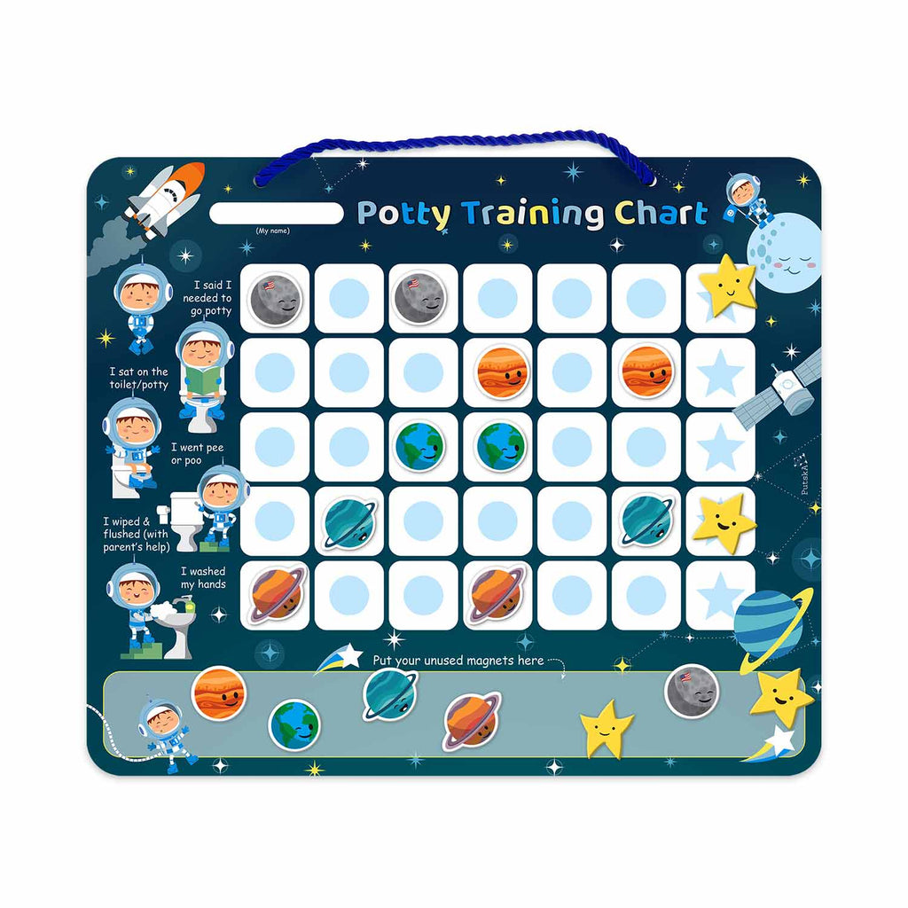 Space Man Theme Potty Training Charts | Buy Now at Putska Space Man Theme Potty Training Charts | Buy Now at Putska